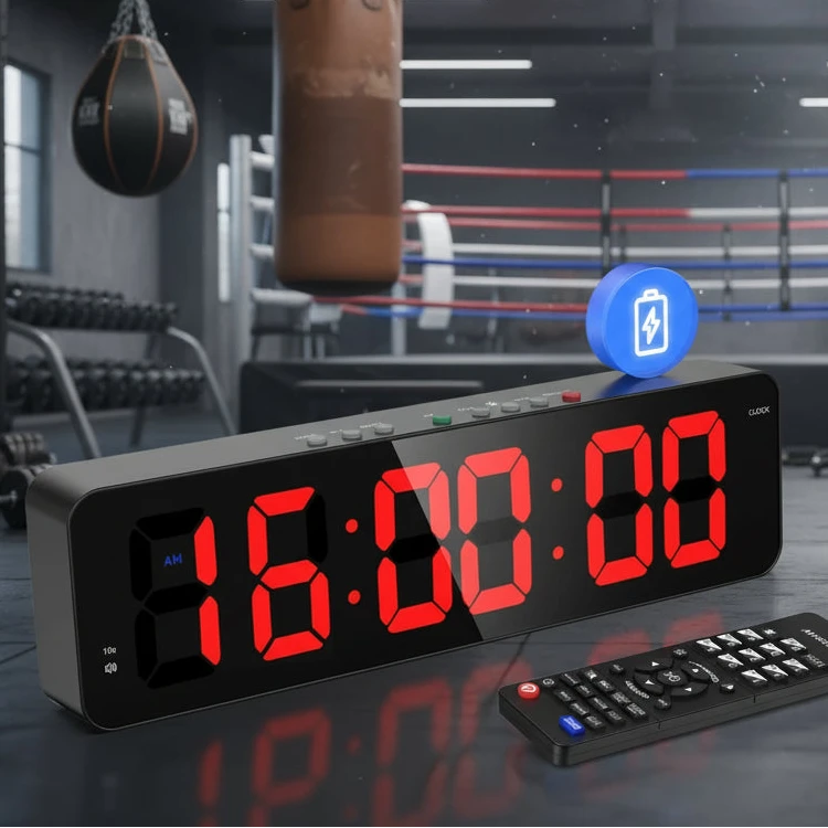 LED Digital Boxing Timer | Round Interval Workout Clock for Boxing. MM ...